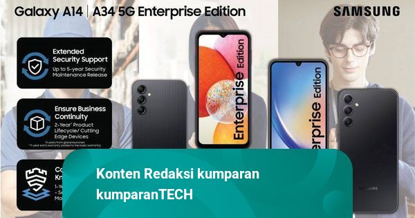 Samsung Galaxy A14 dan A34 Versi Bisnis Masuk RI, Bisa Jaga Data Perusahaan | kumparan.com